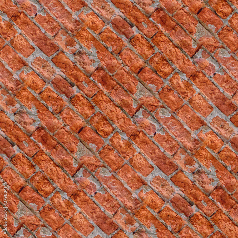 Seamless photo pattern of red broken blocks wall. May using for game ...