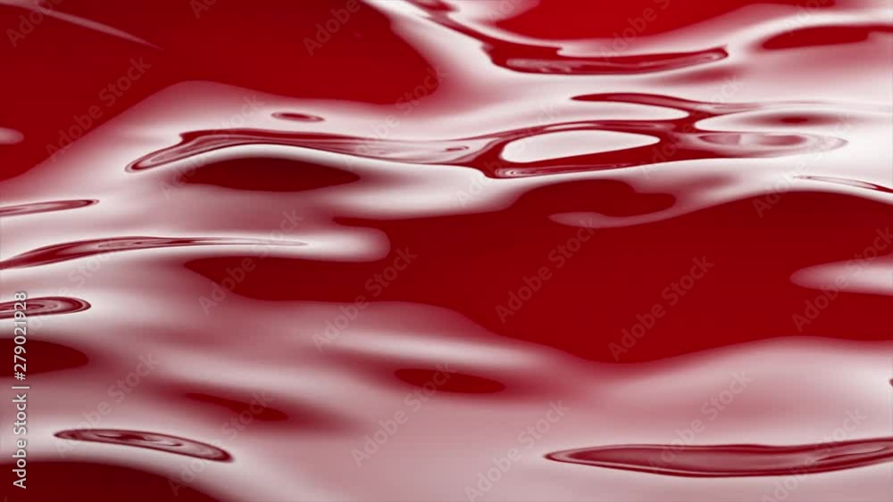 Beautiful red water surface. Abstract background 3d render with ...