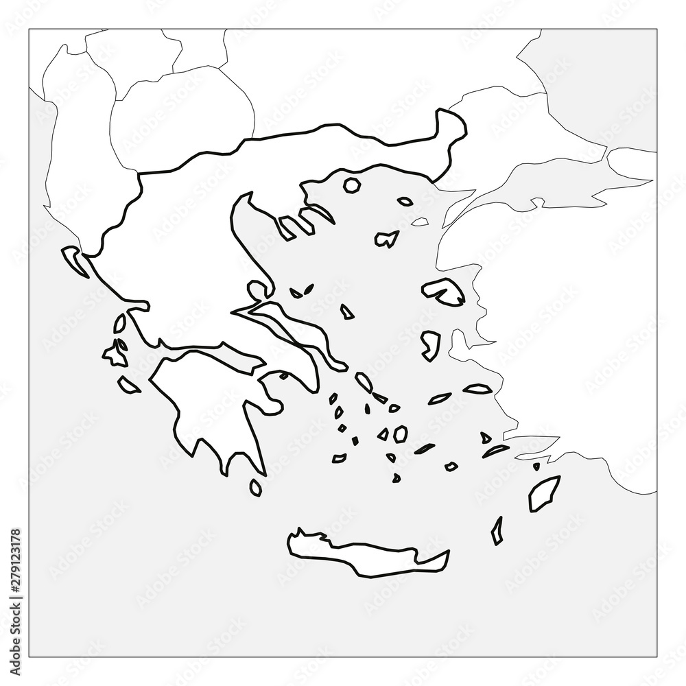 Blank Map Of Greece And Surrounding Countries