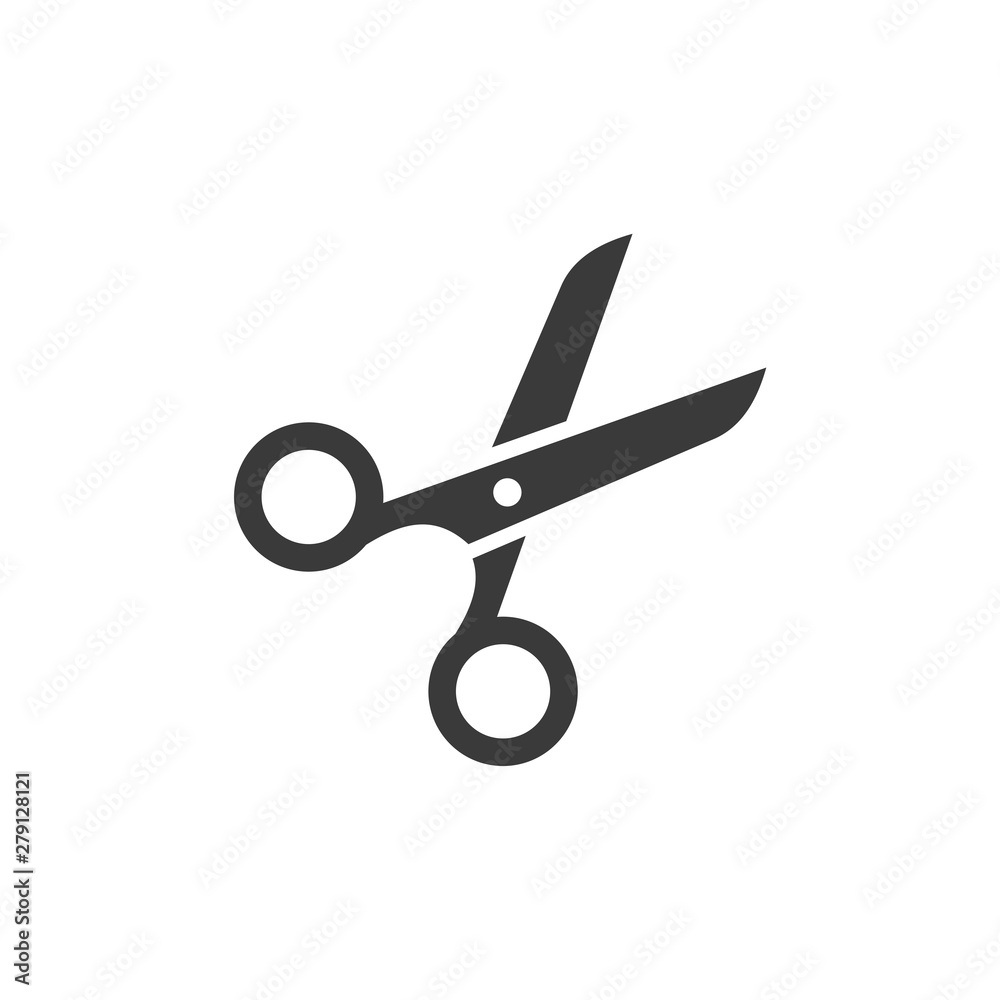 Scissors icon template color editable. Scissors symbol vector sign ...