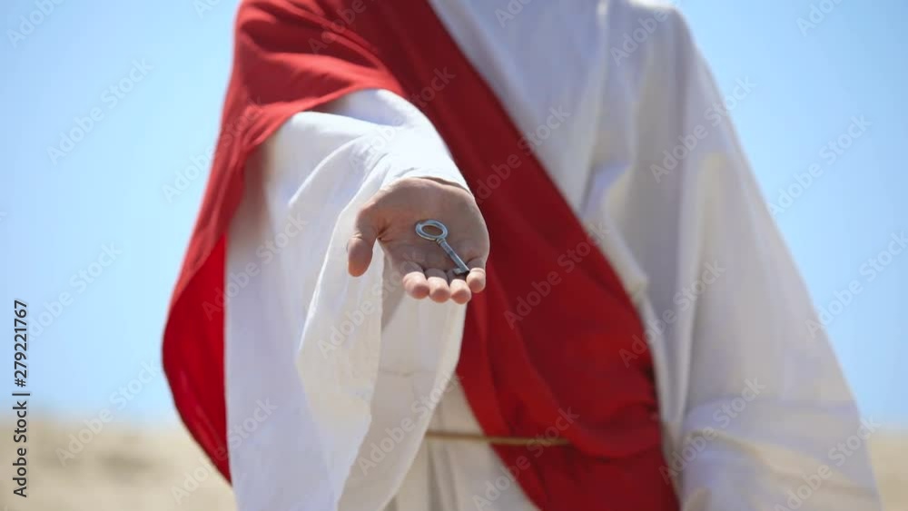 Jesus hand holding key, disclosure of heart and hidden thought to God ...