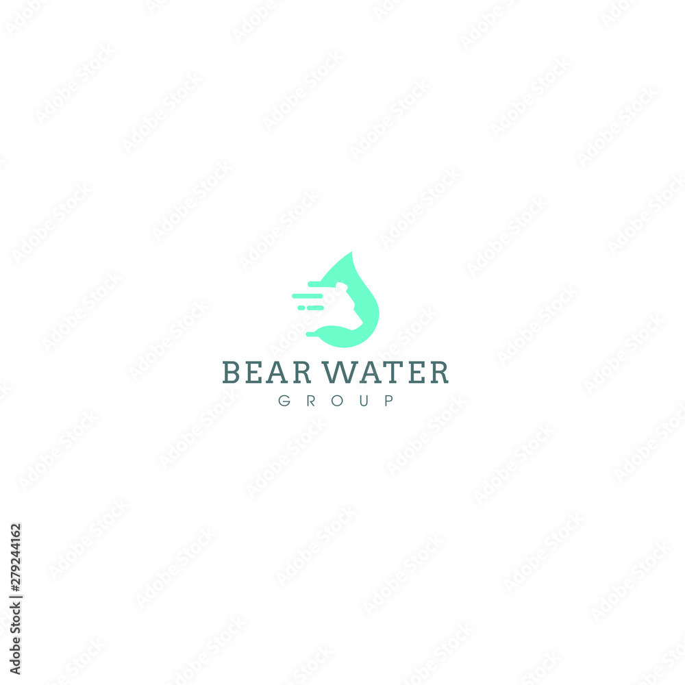 best original logo designs inspiration and concept for BEAR WATER ...