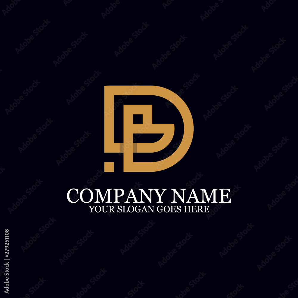 Letter DB Monogram Logo Inspiration, great for logo Marks Stock Vector ...