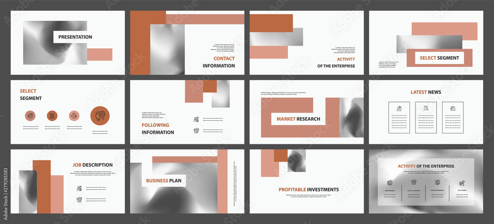 This template is the best as a business presentation, used in marketing ...