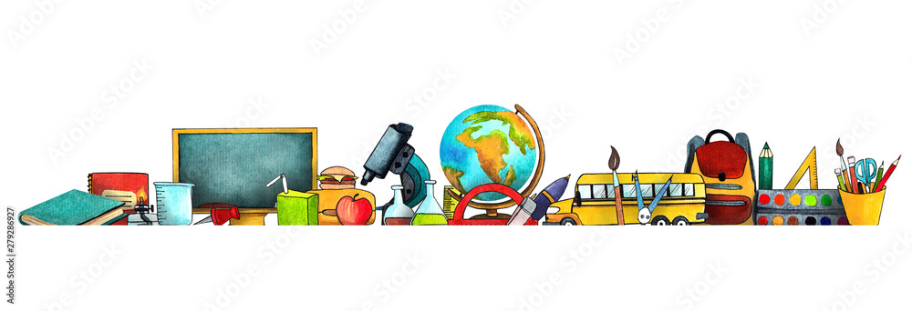 School Photo Frame Clipart