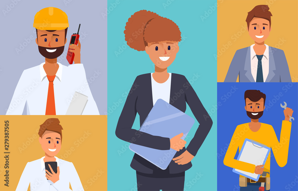 Engineer and mechanics and technician people worker teamwork. industry ...