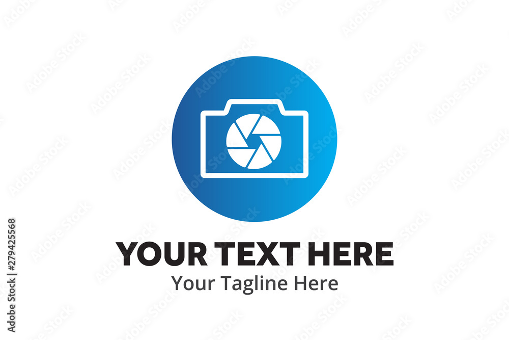 simple camera logo creative design in flat style with color .camera ...