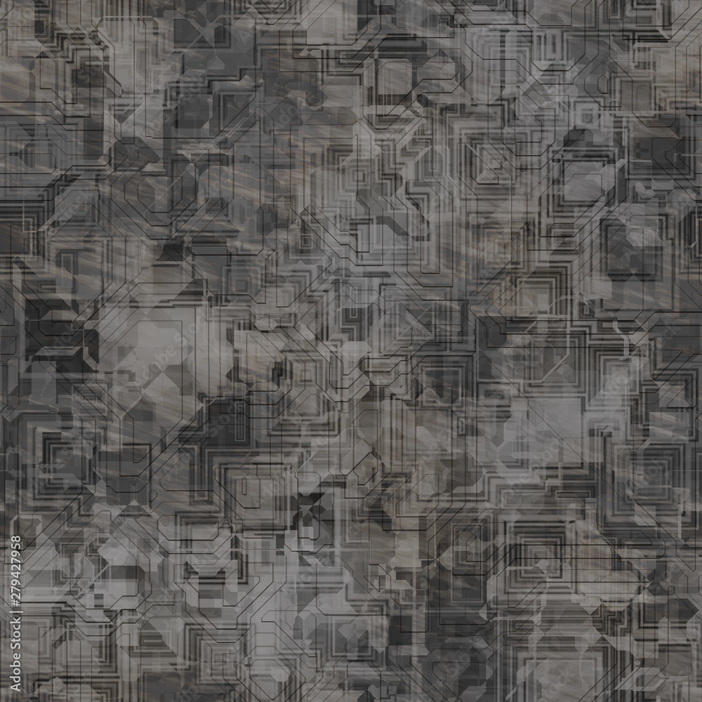 Spaceship hull texture or pattern. Seamless SciFi Panels. Futuristic ...