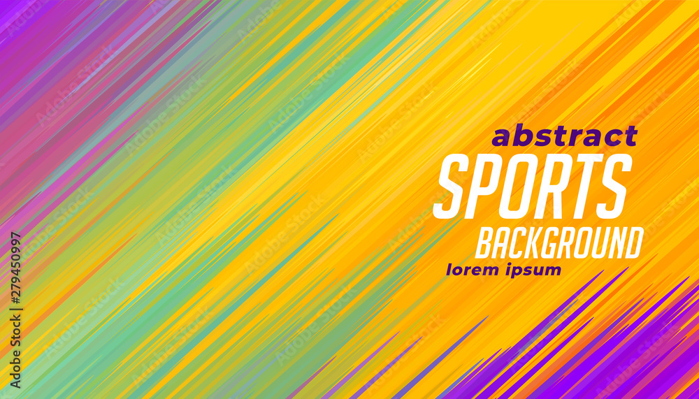 colorful sports lines background Stock Vector | Adobe Stock