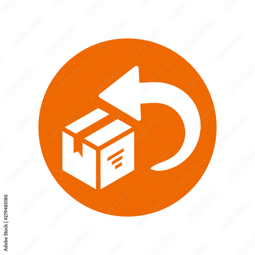 Box, delivery, easy returns, return Icon Stock Vector | Adobe Stock