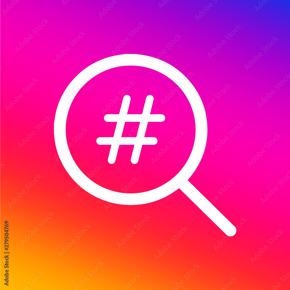 Hashtag Instagram Icon