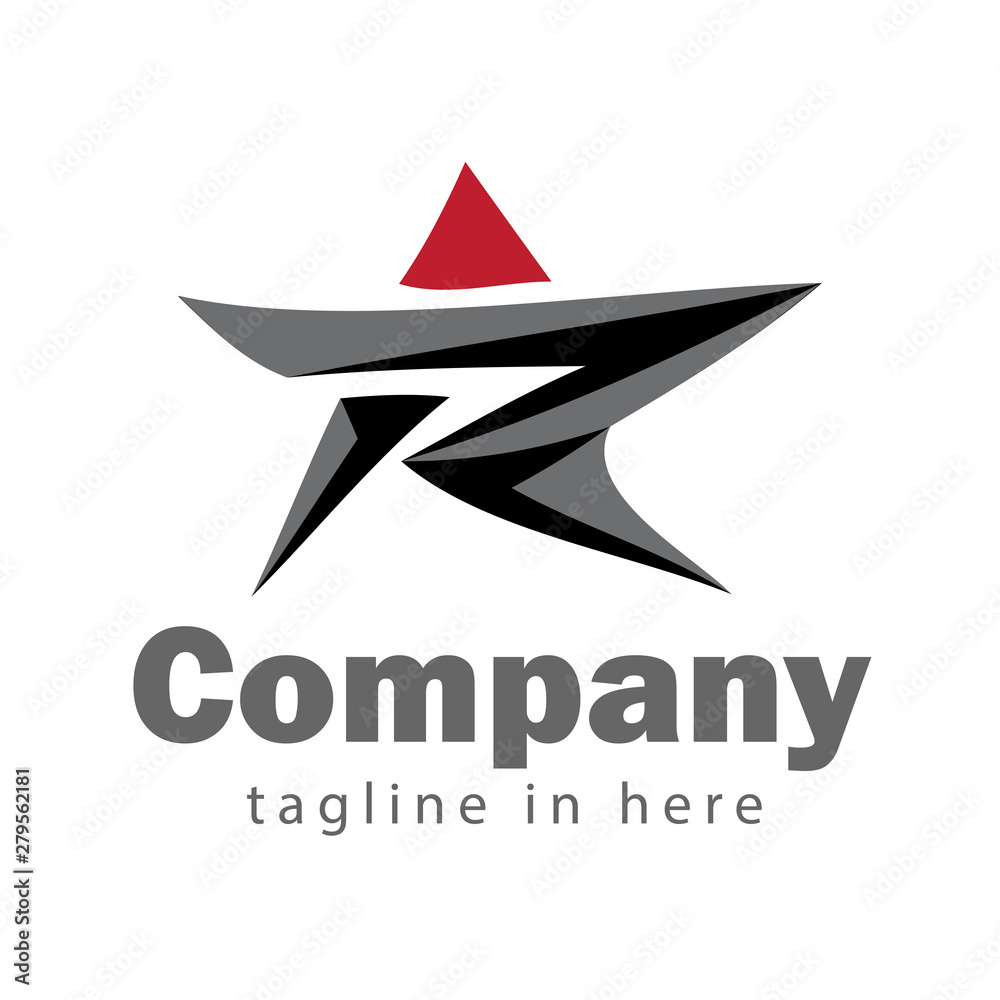 r star initial logo design inspiration Stock Vector | Adobe Stock