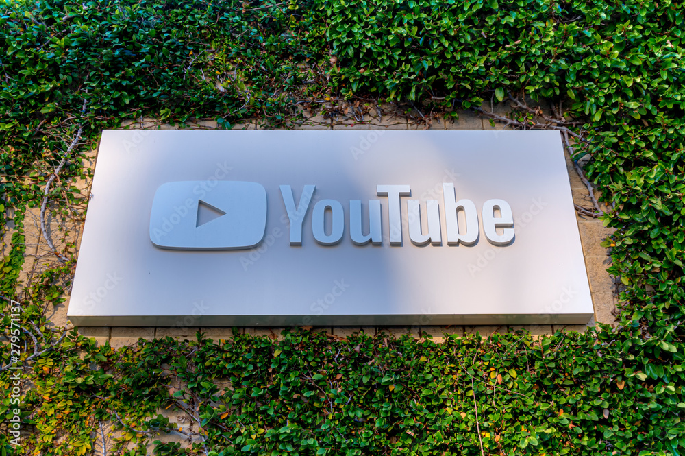 YouTube Corporate Headquarters Exterior and Sign Stock Photo | Adobe Stock