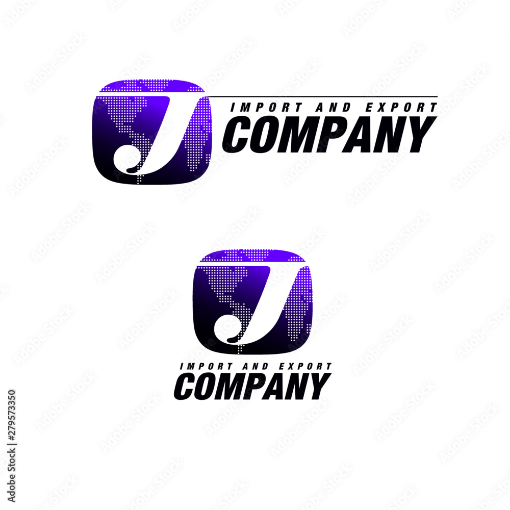 Logotipo de Empresa de importacion y exportacion Stock Vector | Adobe Stock