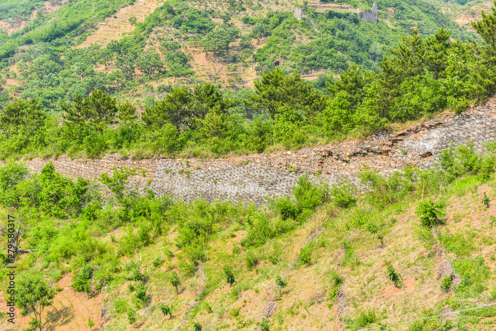 Ancient Chinese Architecture Great Wall Old Wall Sites and Surrounding ...