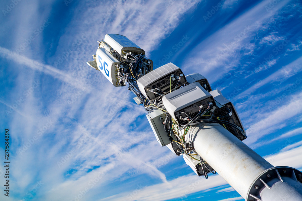 Cell tower with monitoring and control devices and antennas ...