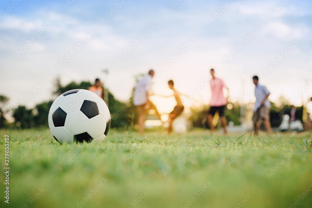 People Playing Football In Action