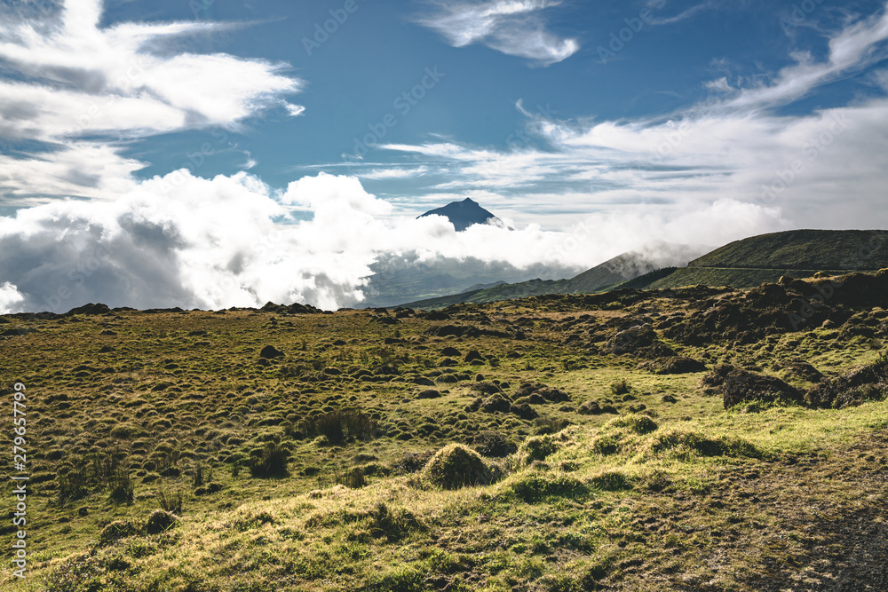 Lanscape near EN3 longitudinal road northeast of Mount Pico and the ...