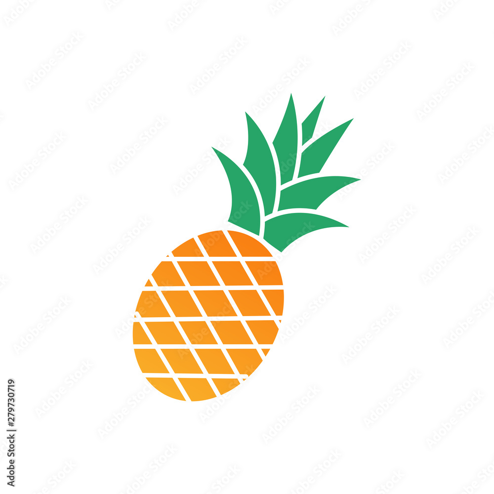 Simple Pineapple Vector