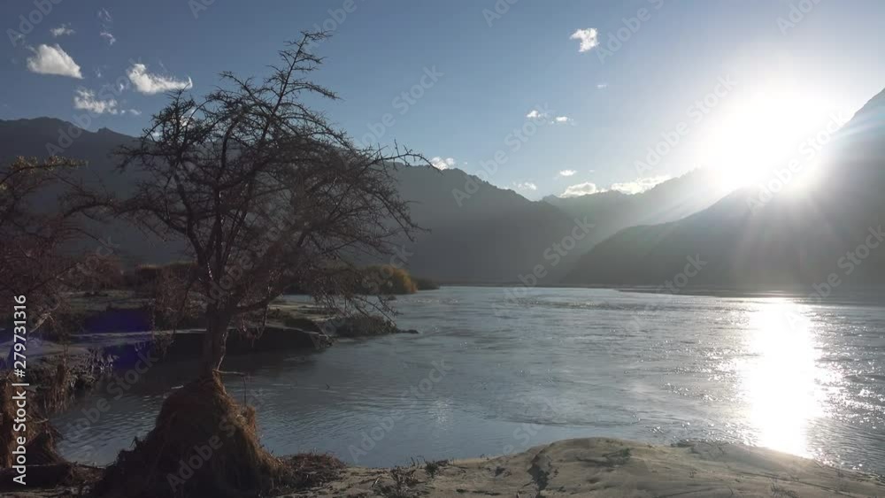 Adorable sunset in Nubra Valley near Sumur village, Ladakh, India ...