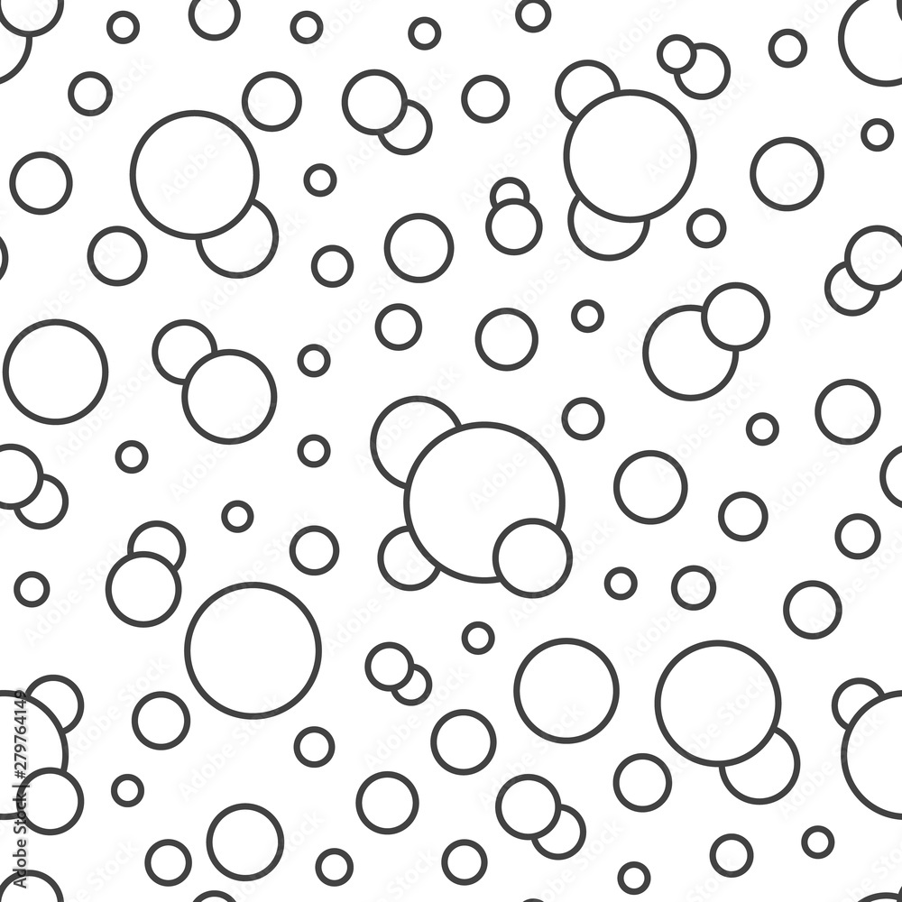 Bubbles Vector Black And White