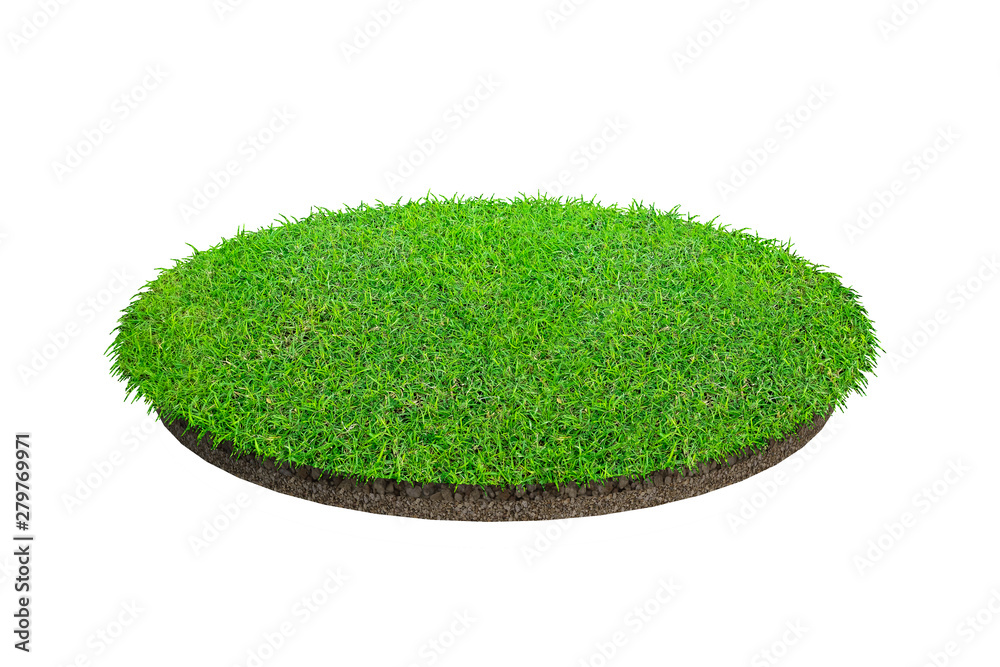 Abstract green grass texture for background. Circle green grass pattern ...