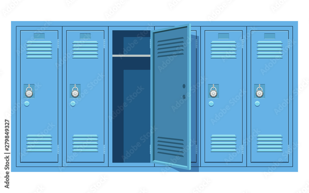 School locker vector design illustration isolated on white background ...