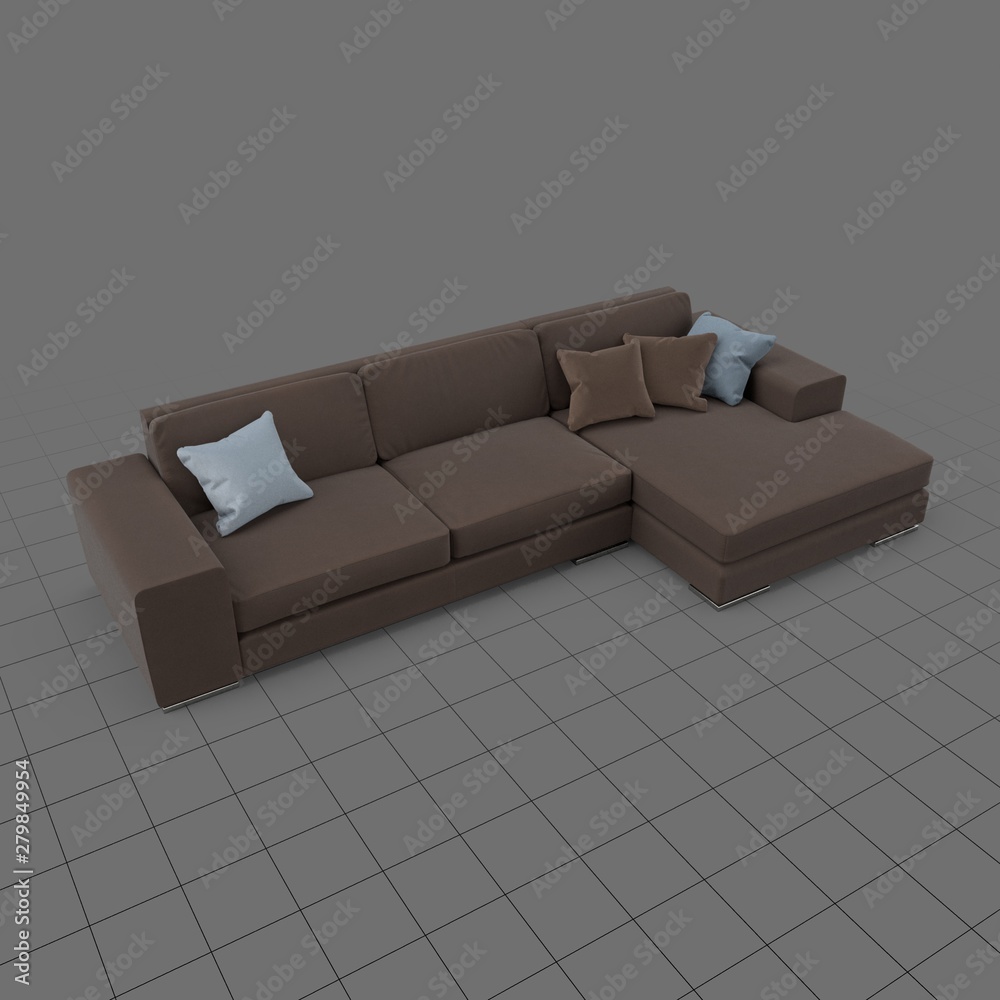 Modern sofa Stock 3D asset | Adobe Stock
