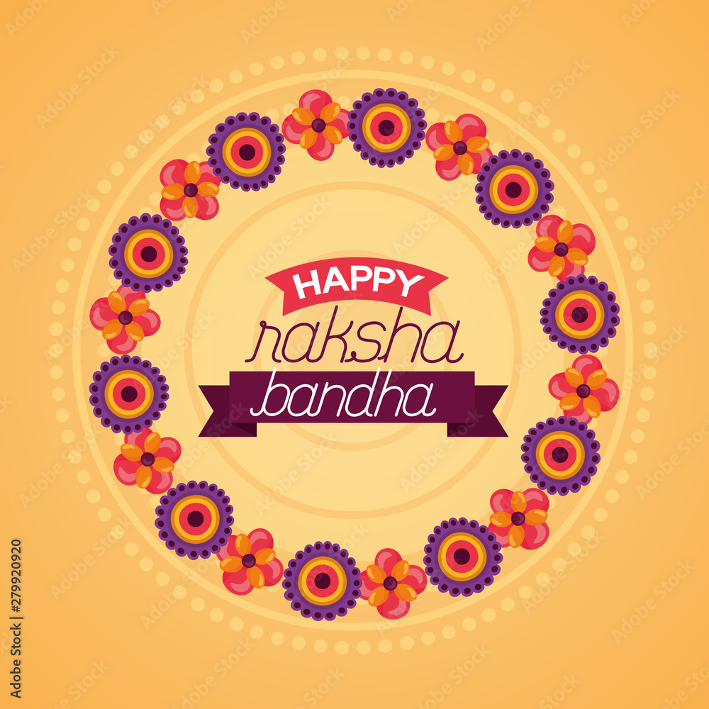 happy raksha bandhan celebration Stock Vector | Adobe Stock