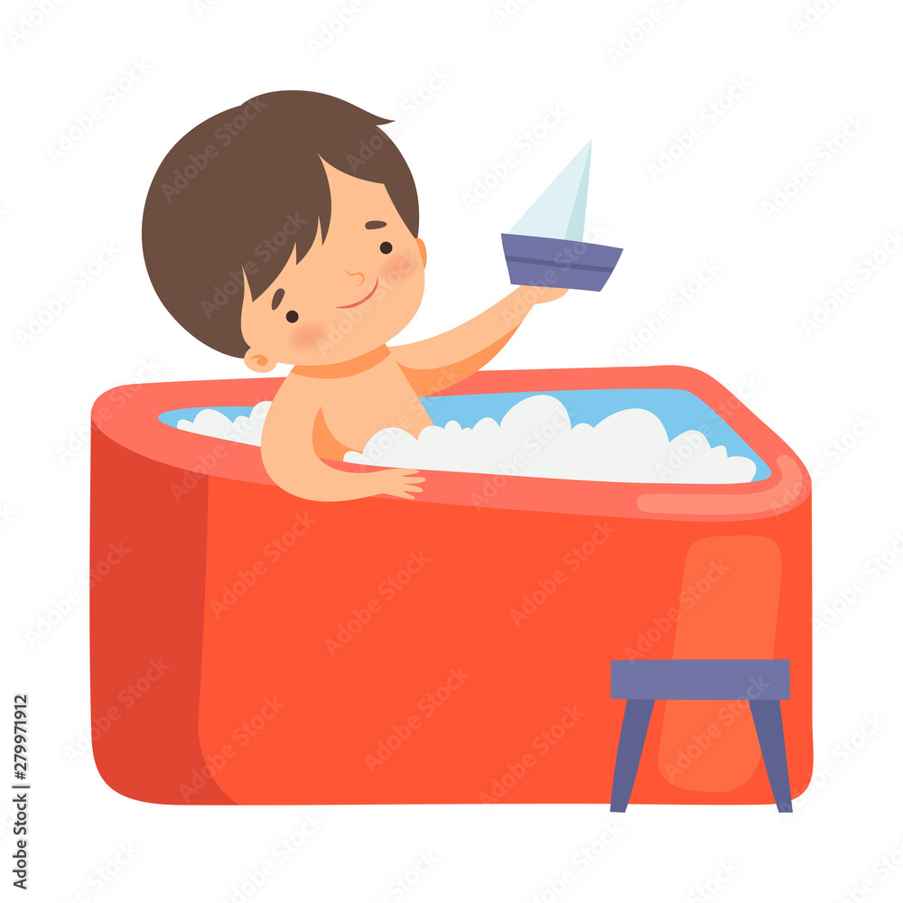 Taking A Bath Clipart For Kids