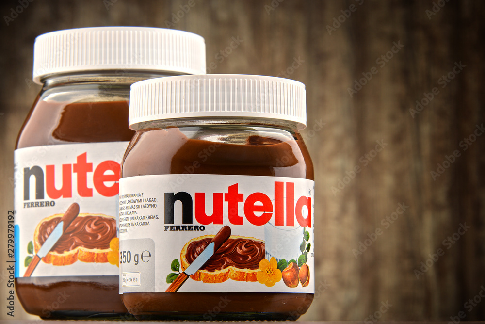Jars of Nutella spread Stock Photo | Adobe Stock