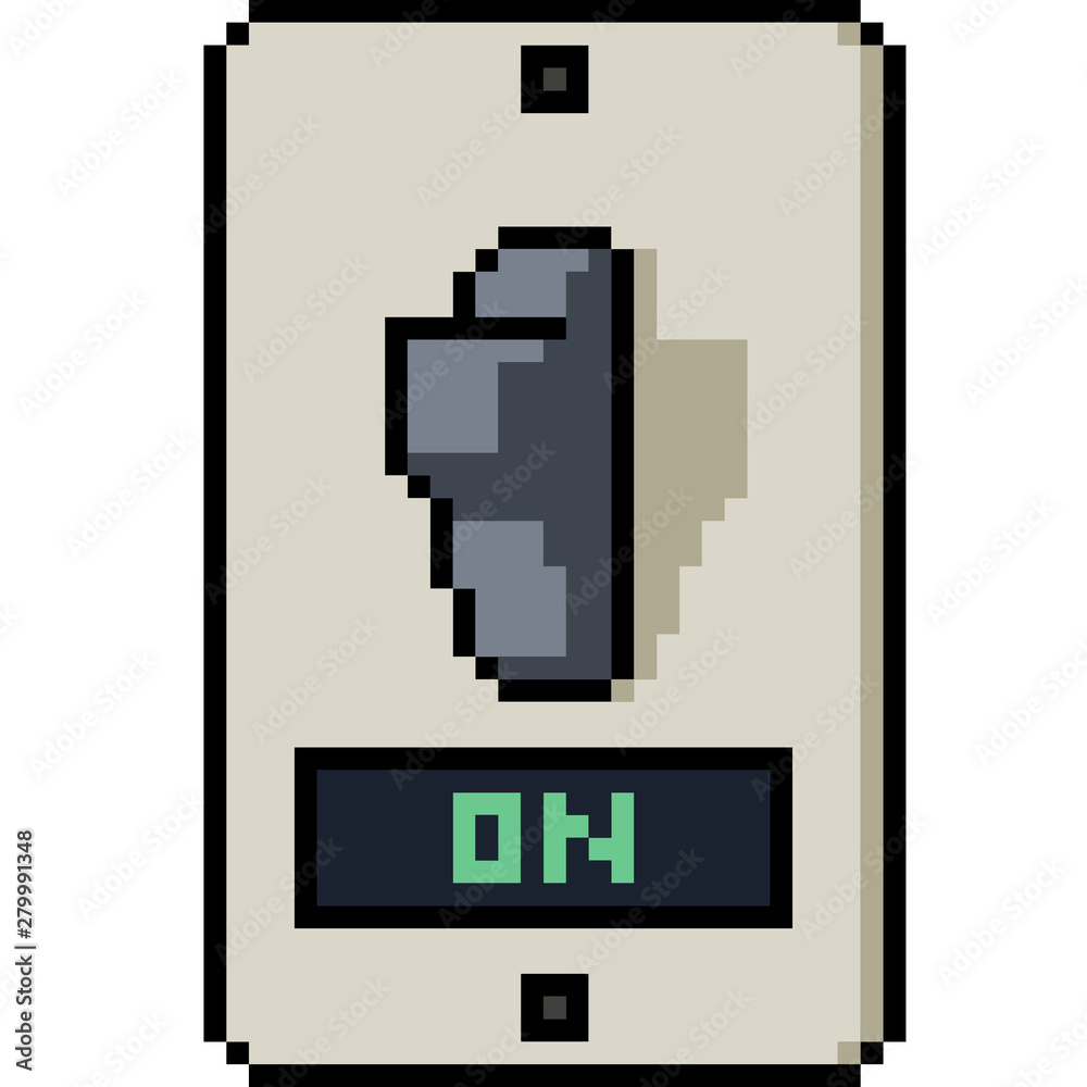 vector pixel art switch on Stock Vector | Adobe Stock
