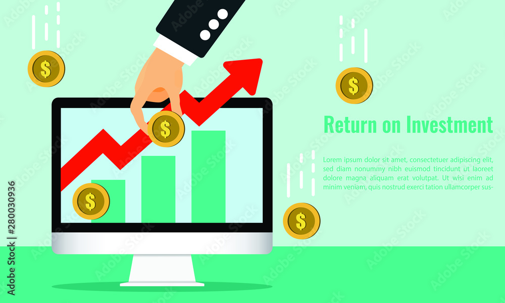Vector illustration of business arrow target direction concept to ...