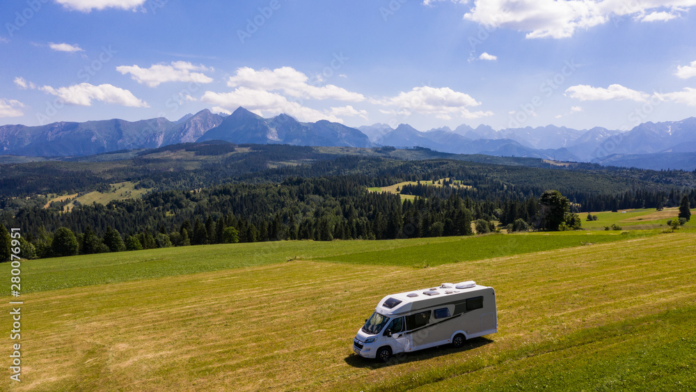 camper van - background - travel Stock Photo | Adobe Stock