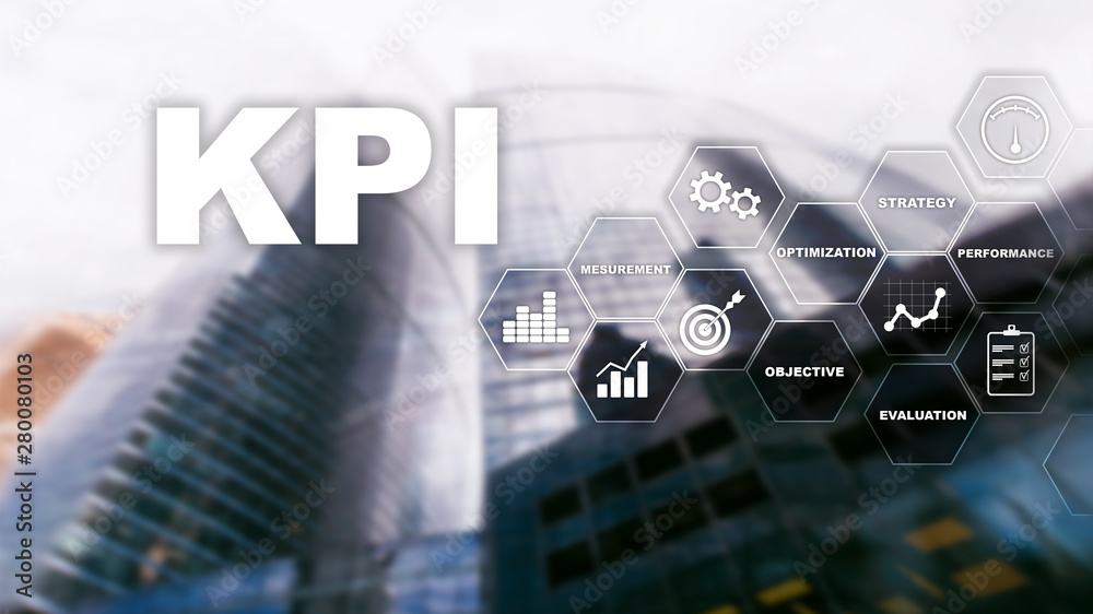 KPI - Key Performance Indicator. Business and technology concept ...