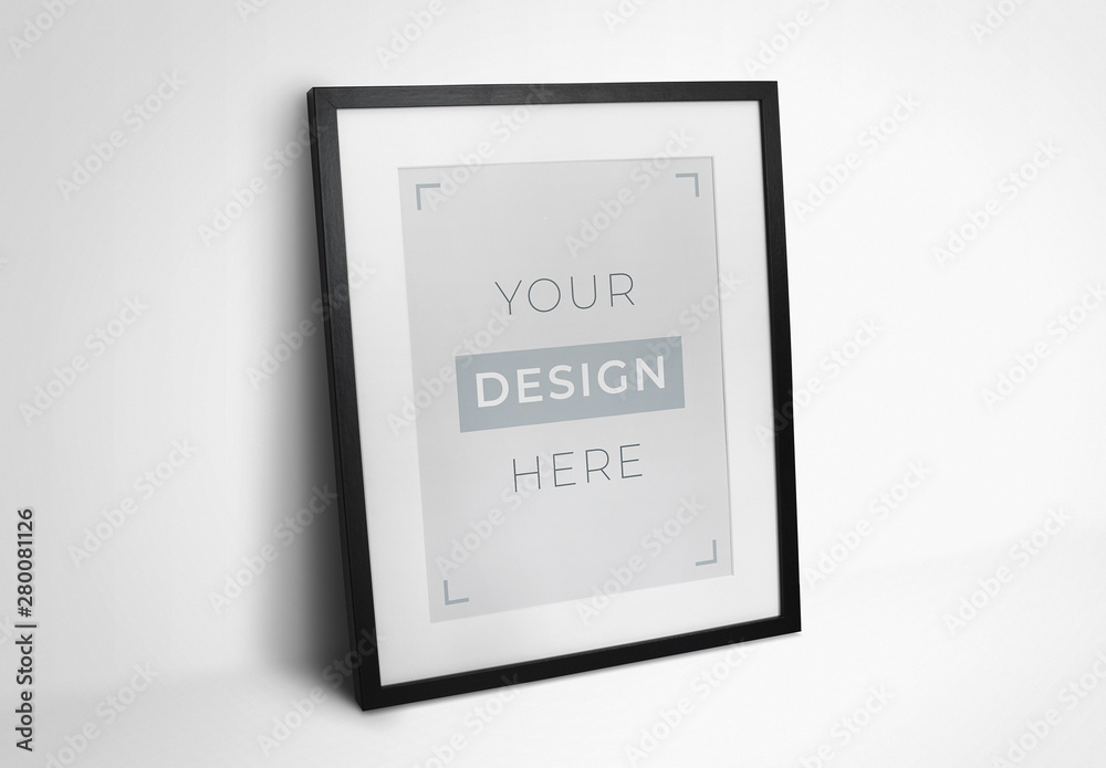 Black Photo Frame Mockup Stock Template | Adobe Stock