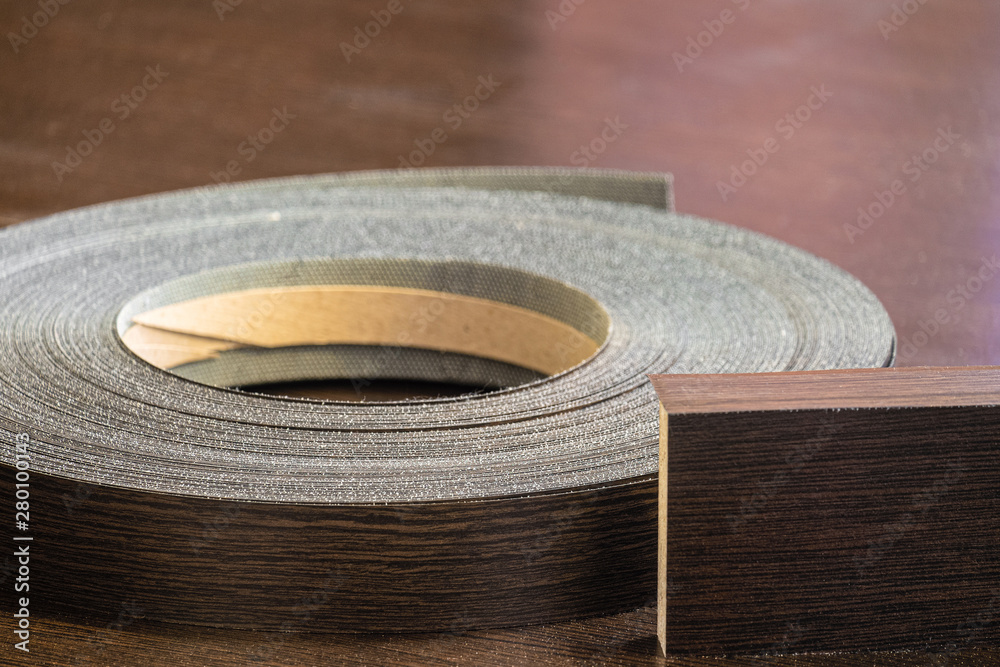 Roll melamine edge for finishing of furniture and laminated chipboard ...