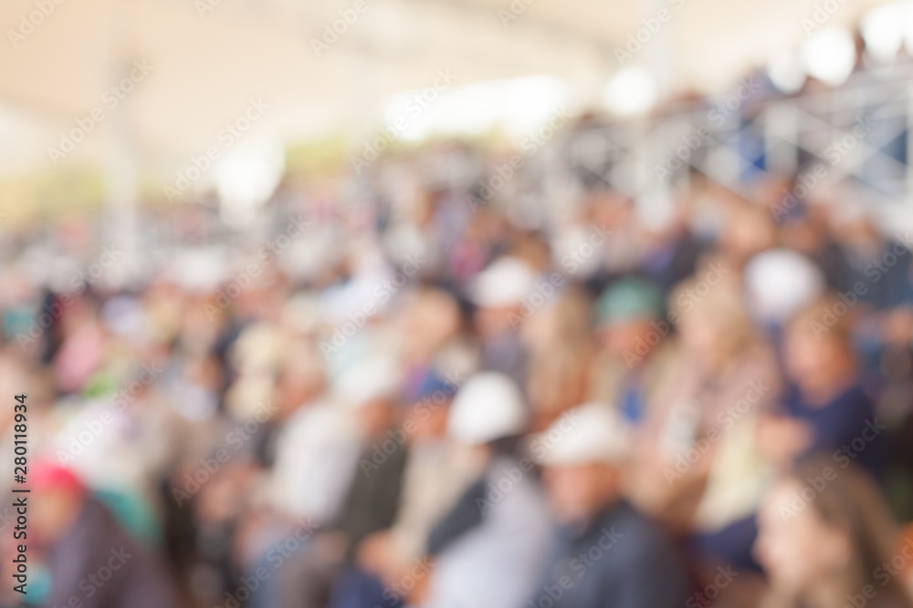 People unrecognizable, background with an intentional blur effect ...