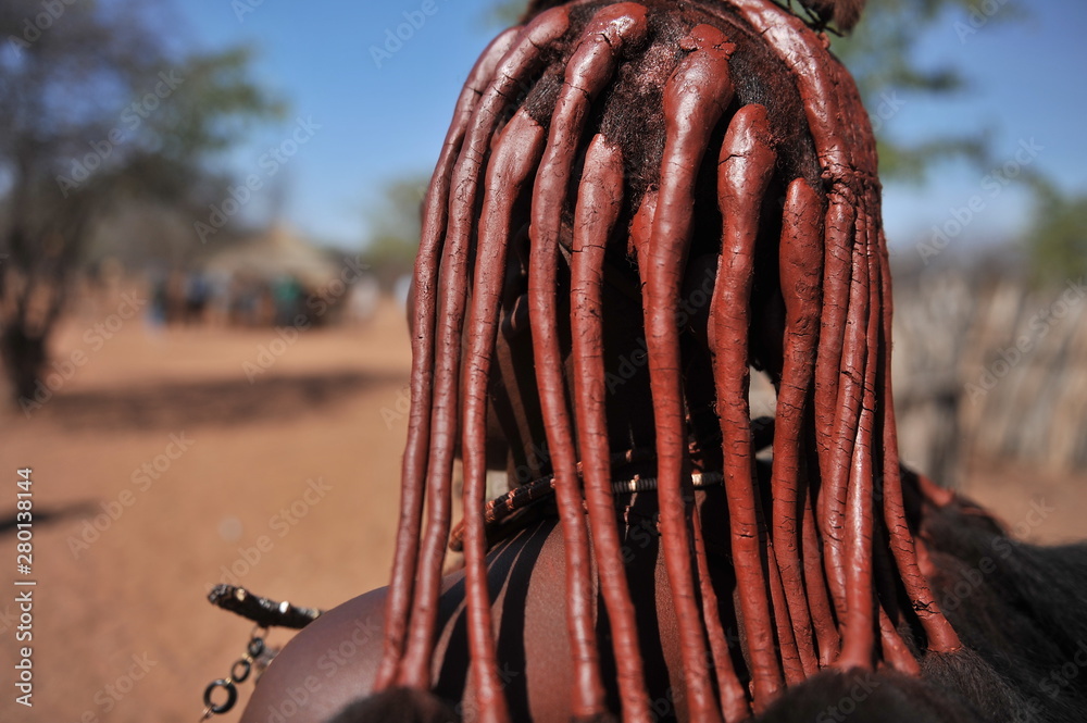 Poster Traditional hairstyle of women in the Himba tribe. – Wall Art ...