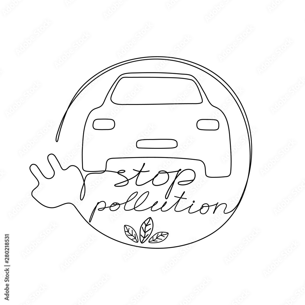 Car Pollution Drawing