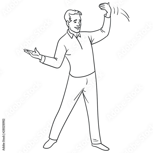 Beckoning Hand Drawing