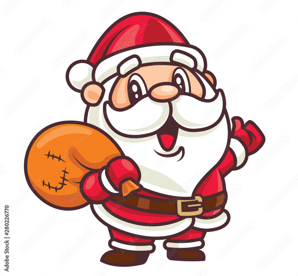 Cute Santa Claus Cartoon
