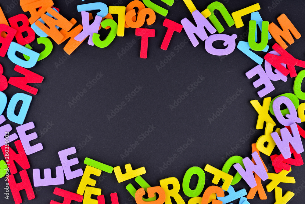 Colorful Alphabet letters Stock Photo | Adobe Stock