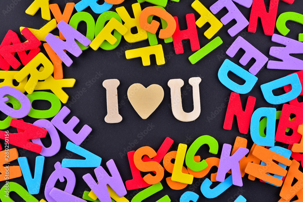 Colorful Alphabet letters Stock Photo | Adobe Stock