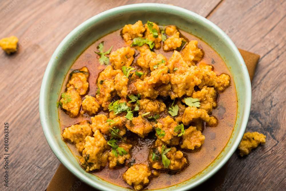 Home made mung dal masala vadi also known as Moong wadi or moongwadi or ...