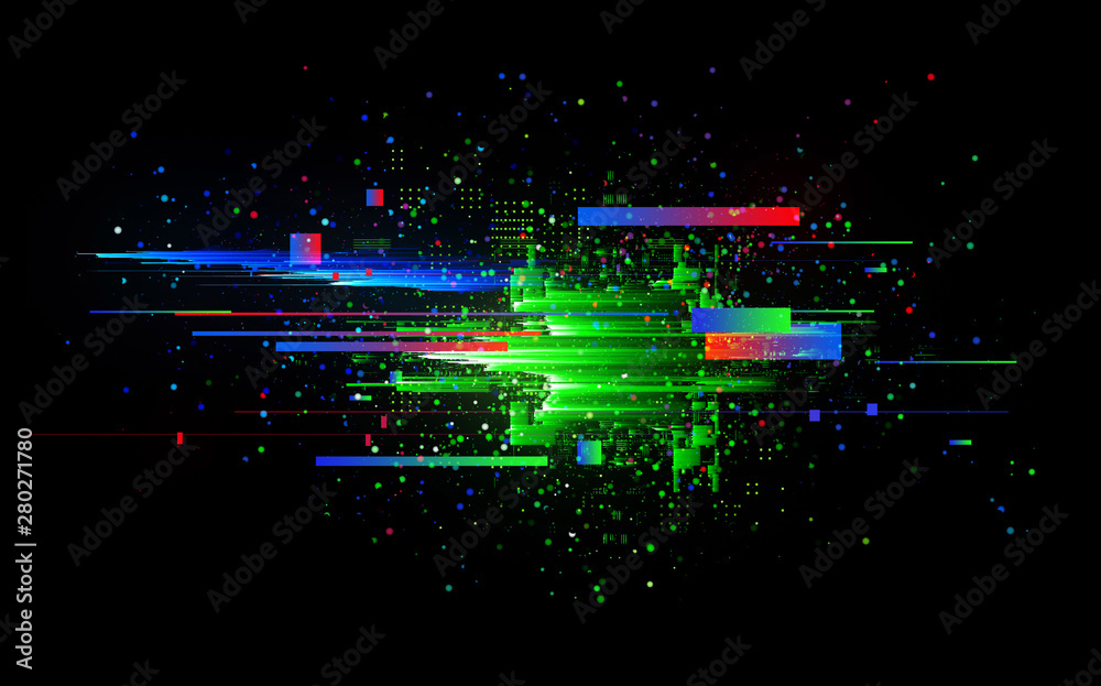 Led Light. luma effect. Future tech. Glare cubes. Digital signal ...