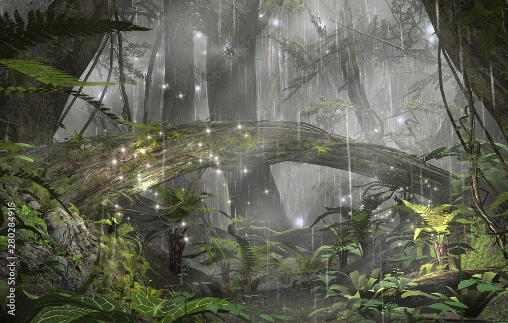 Fireflies Nature Wallpaper