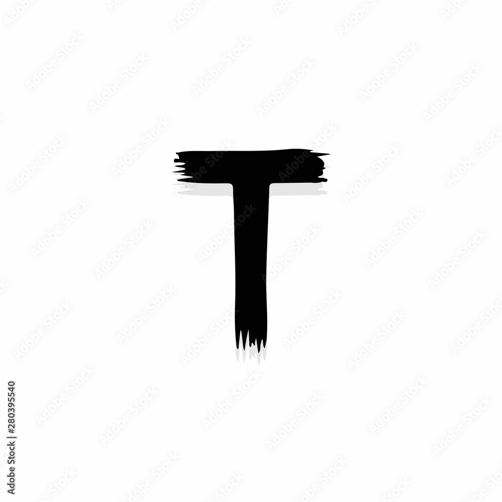 Scary Horror Logo Letter T Stock Vector | Adobe Stock