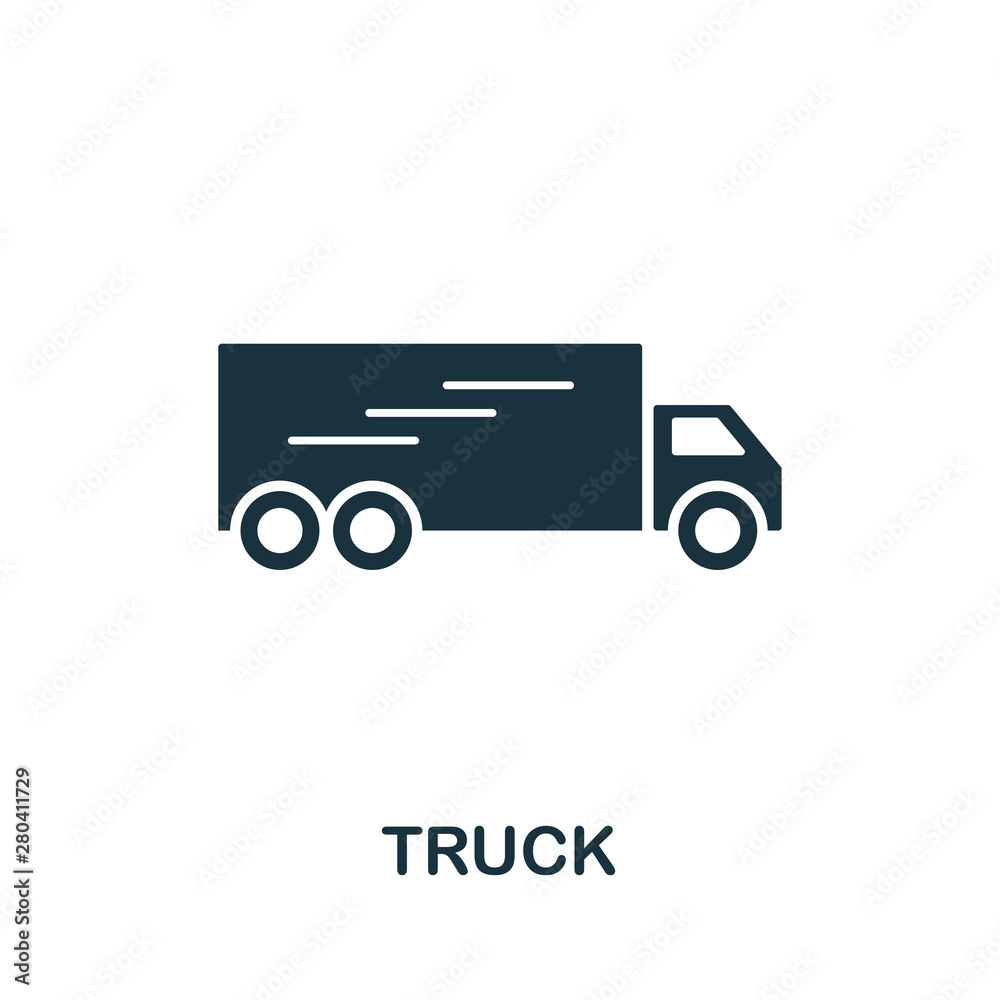 Truck vector icon symbol. Creative sign from farm icons collection ...
