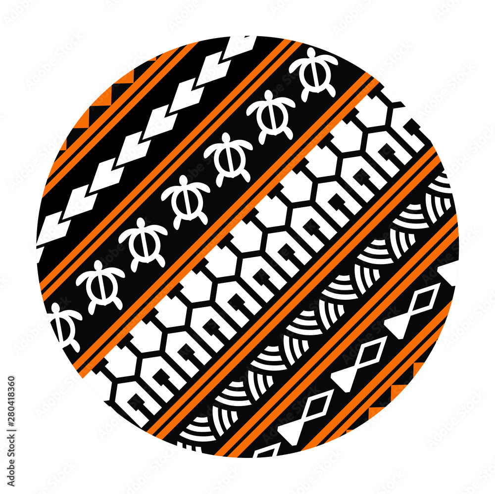 Polynesian background vector, Samoan wallpaper Stock Vector | Adobe Stock